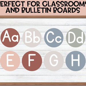 Boho Rainbow Alphabet Posters, Classroom Decor, Printable Wall Art ...