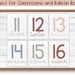 Boho Rainbow Number Posters Classroom Decor Classroom - Etsy