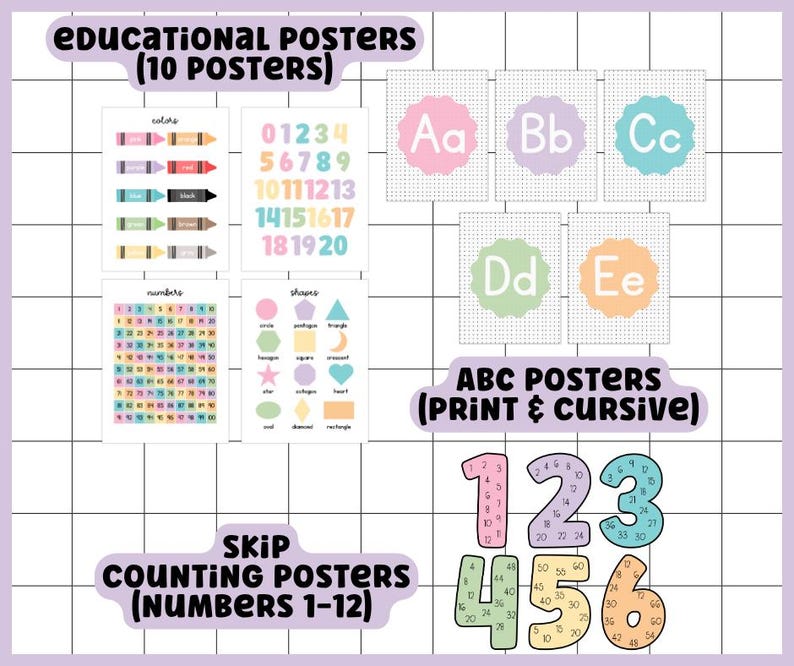 Pastel Rainbow Classroom Decor Bundle | Classroom Theme, Editable Canva ...