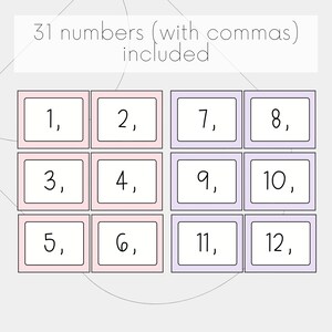 Simple Pastel Flip Calendar and Pocket Chart Cards for Pastel Classroom ...
