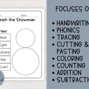 Winter Worksheet Bundle for Kindergarten and Preschool | Homeschool ...