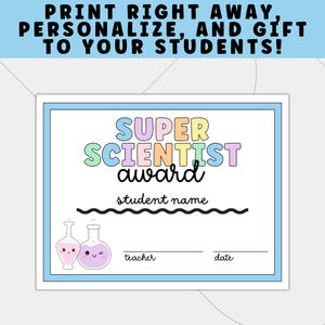 Printable End of the Year Award Certificates | Fun Student Awards for ...
