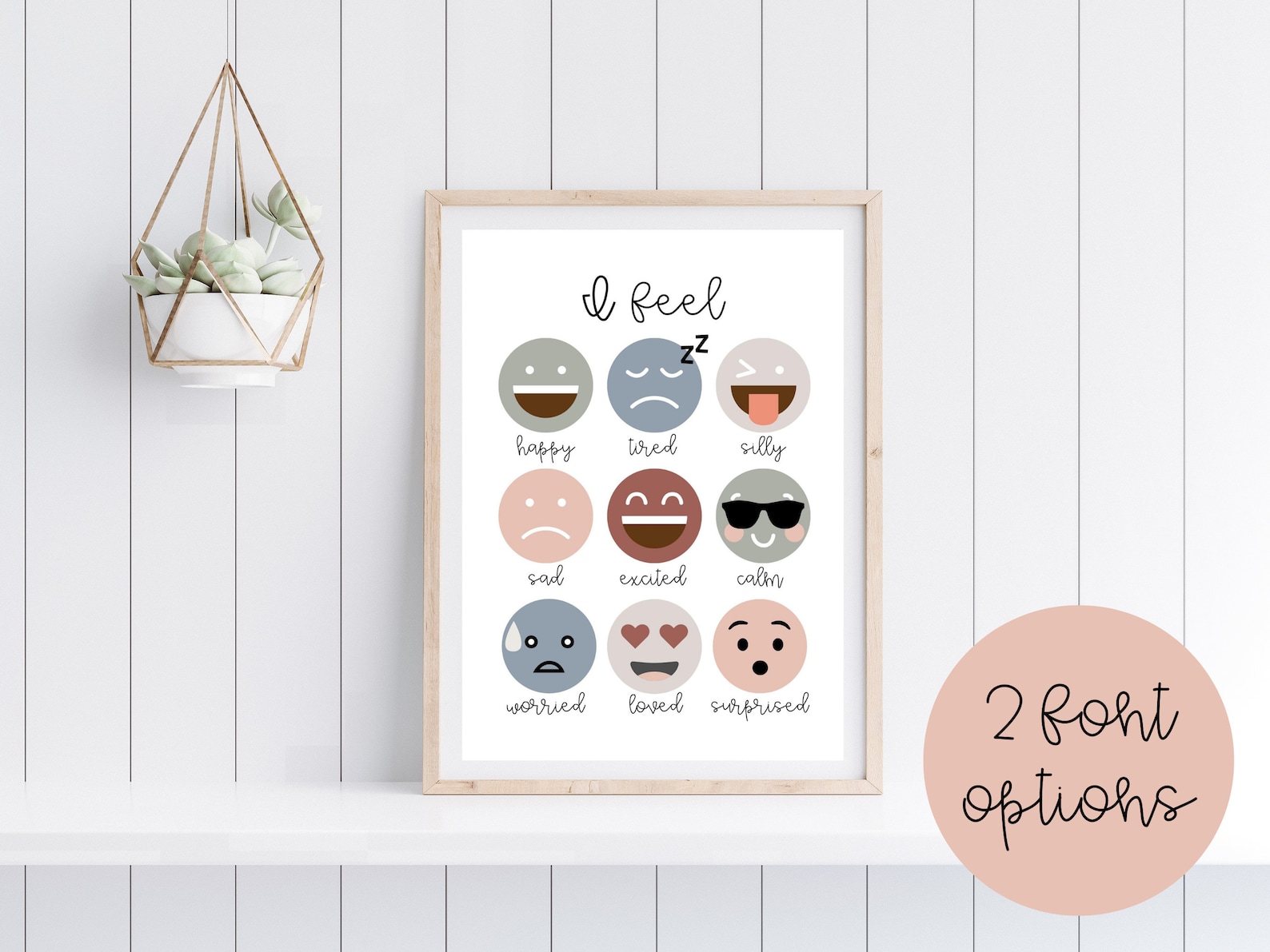 Emotions Poster Boho Rainbow Emotions Poster Feelings - Etsy