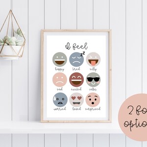 Emotions Poster | Boho Rainbow Emotions Poster, Feelings Poster ...