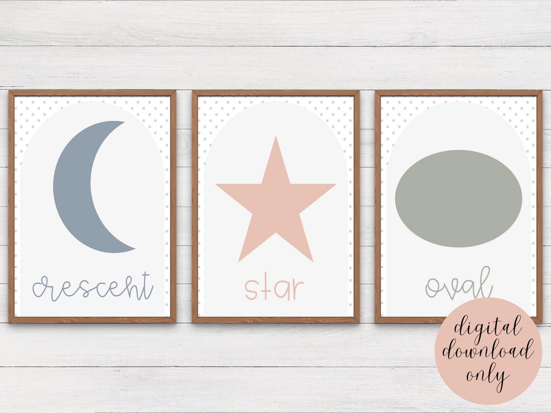 Boho Rainbow Shape Posters | Polka-dot, Classroom Decor, Educational ...