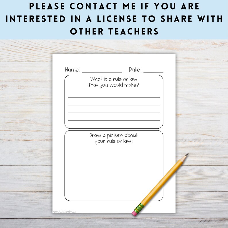 Rules and Laws Worksheets | Printable Social Studies Worksheet, First ...