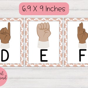 American Sign Language Alphabet Posters | Retro Classroom Decor, ASL ...