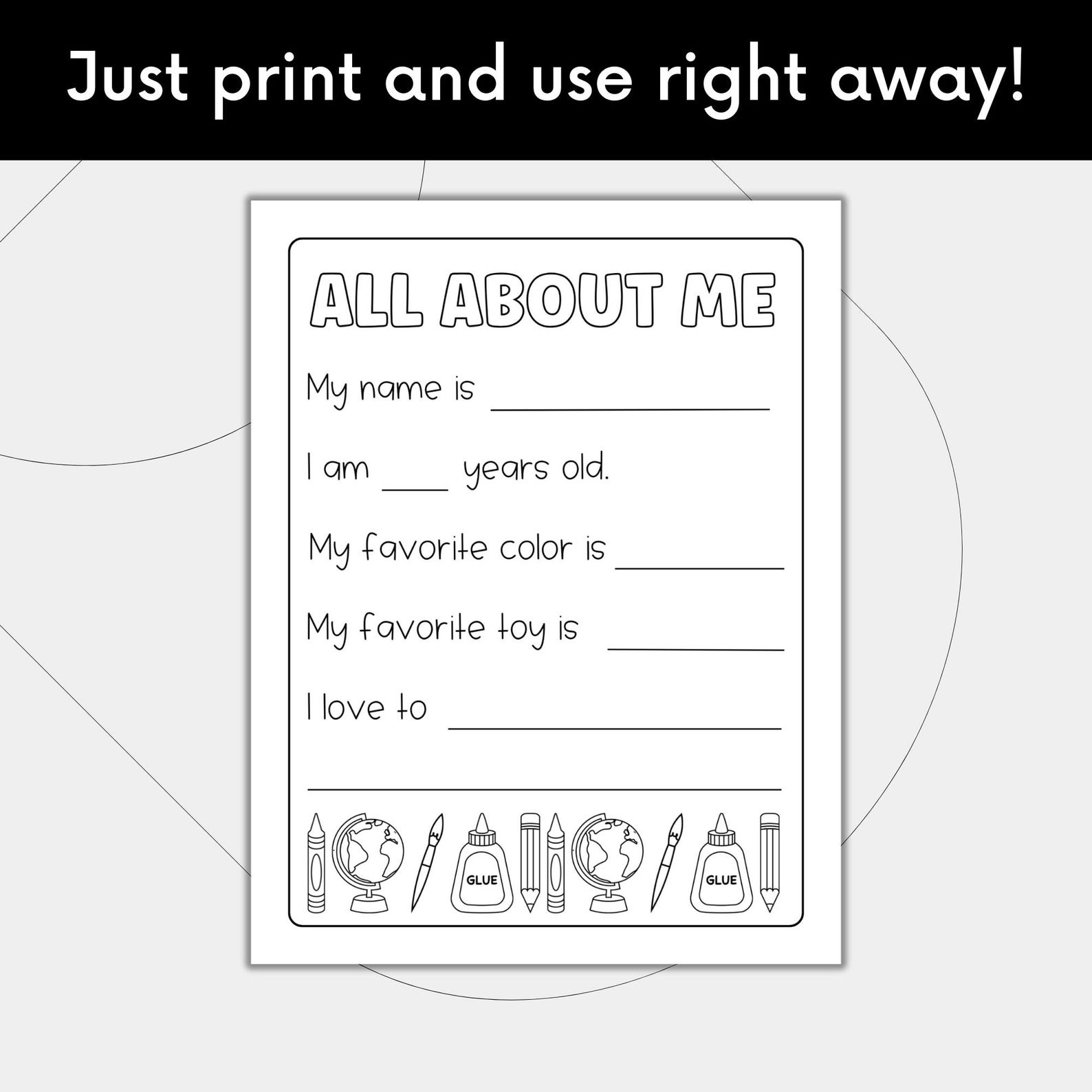 End of the Year Memory Book for Preschool, Kindergarten | Printable End ...