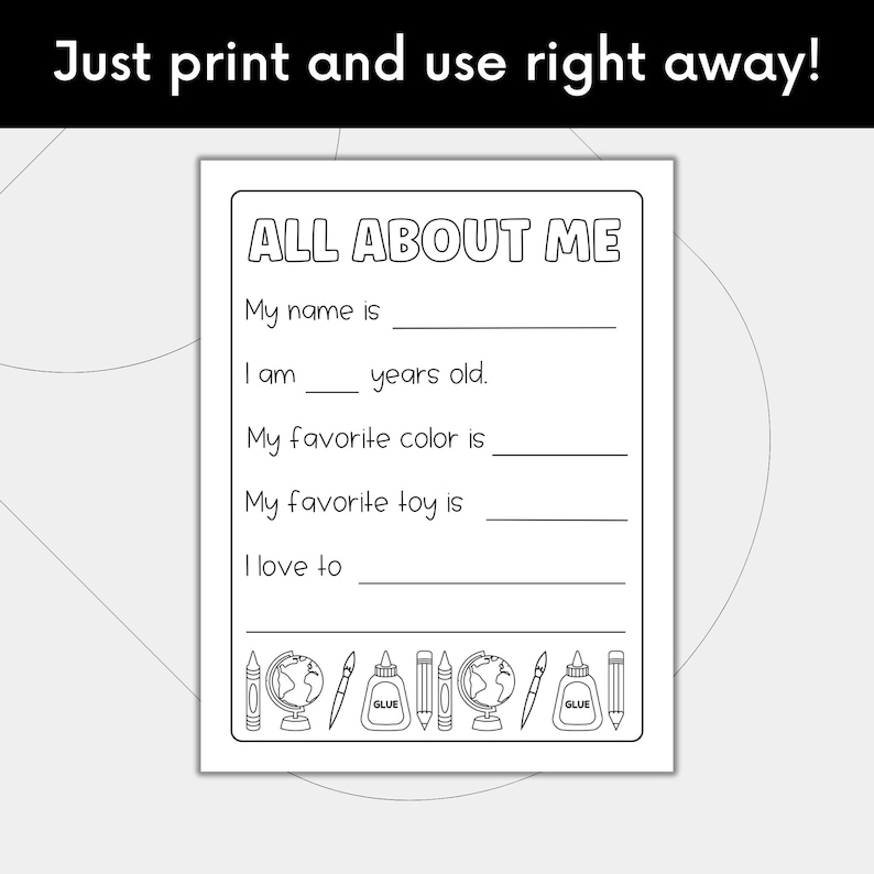 End of the Year Memory Book for Preschool, Kindergarten | Printable End ...