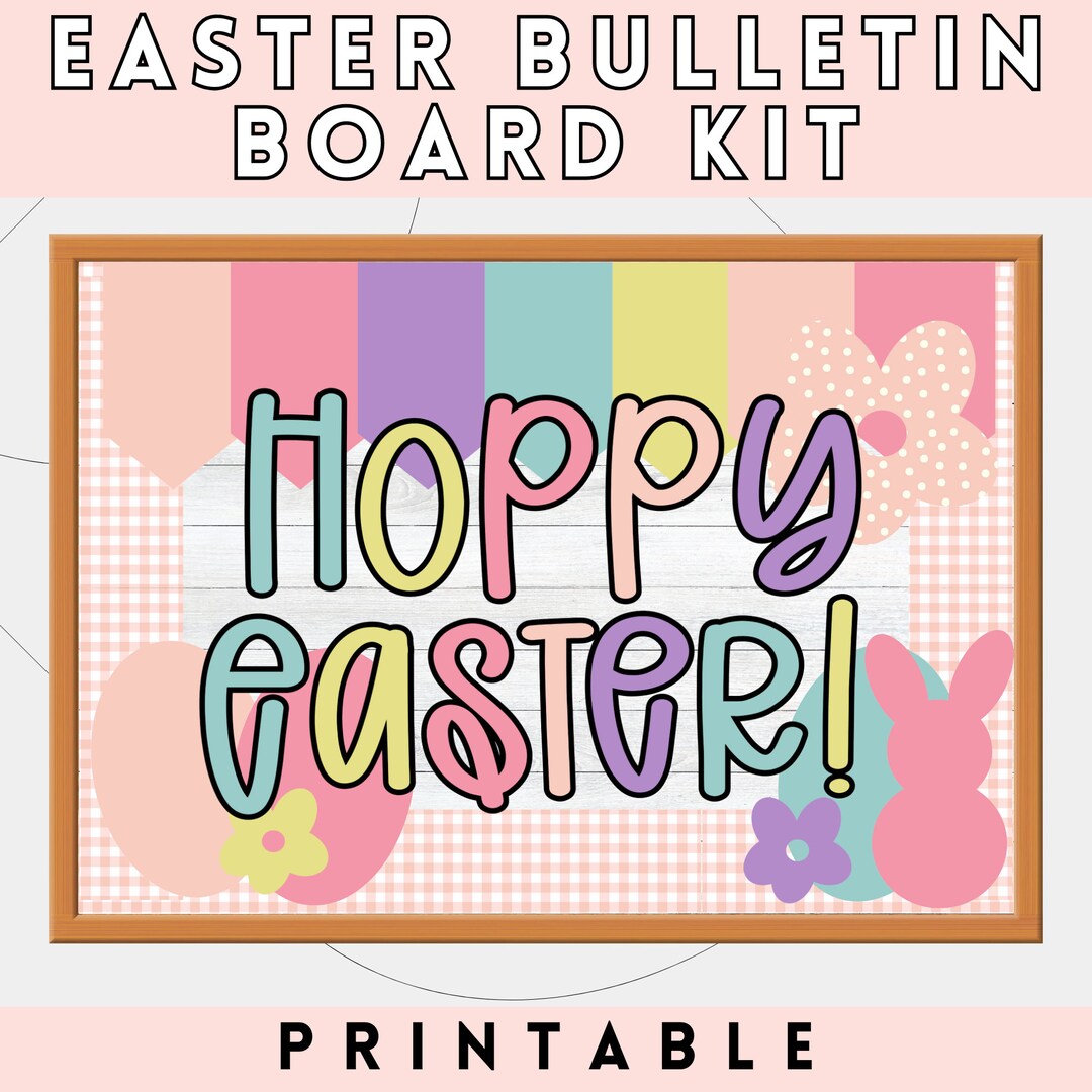 Easter Bulletin Board Kit | Easter Classroom Decor, Spring Bulletin ...