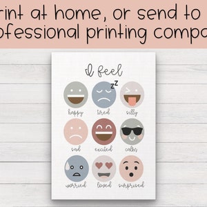 Emotions Poster | Boho Rainbow Emotions Poster, Feelings Poster ...
