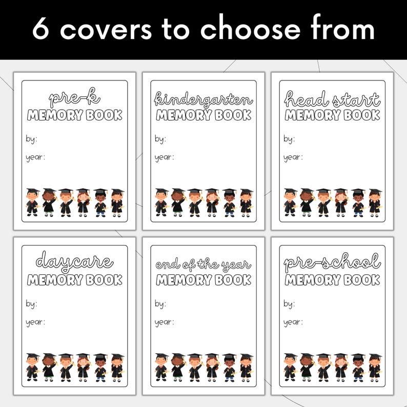 End of the Year Memory Book for Preschool, Kindergarten | Printable End ...