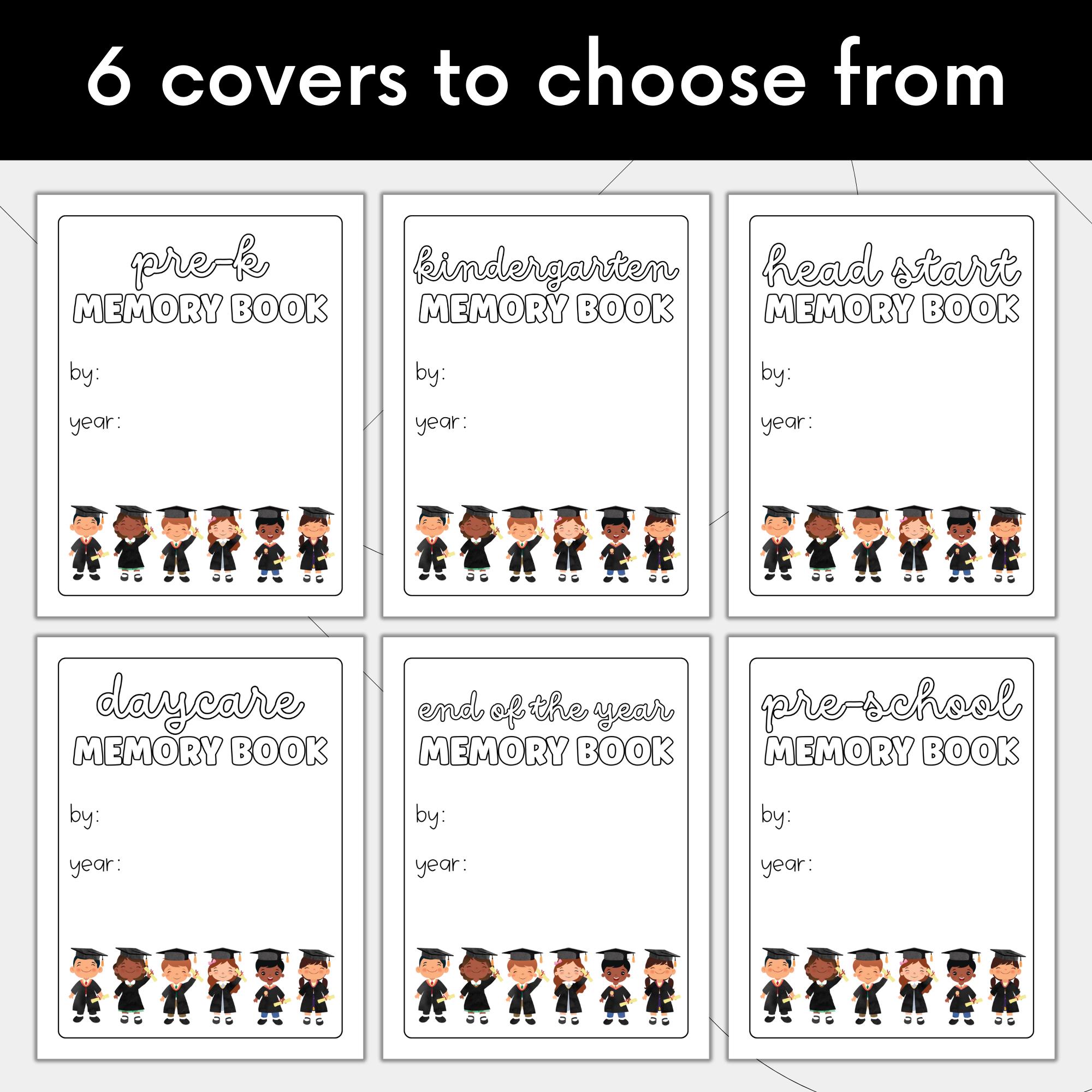 End of the Year Memory Book for Preschool, Kindergarten | Printable End ...