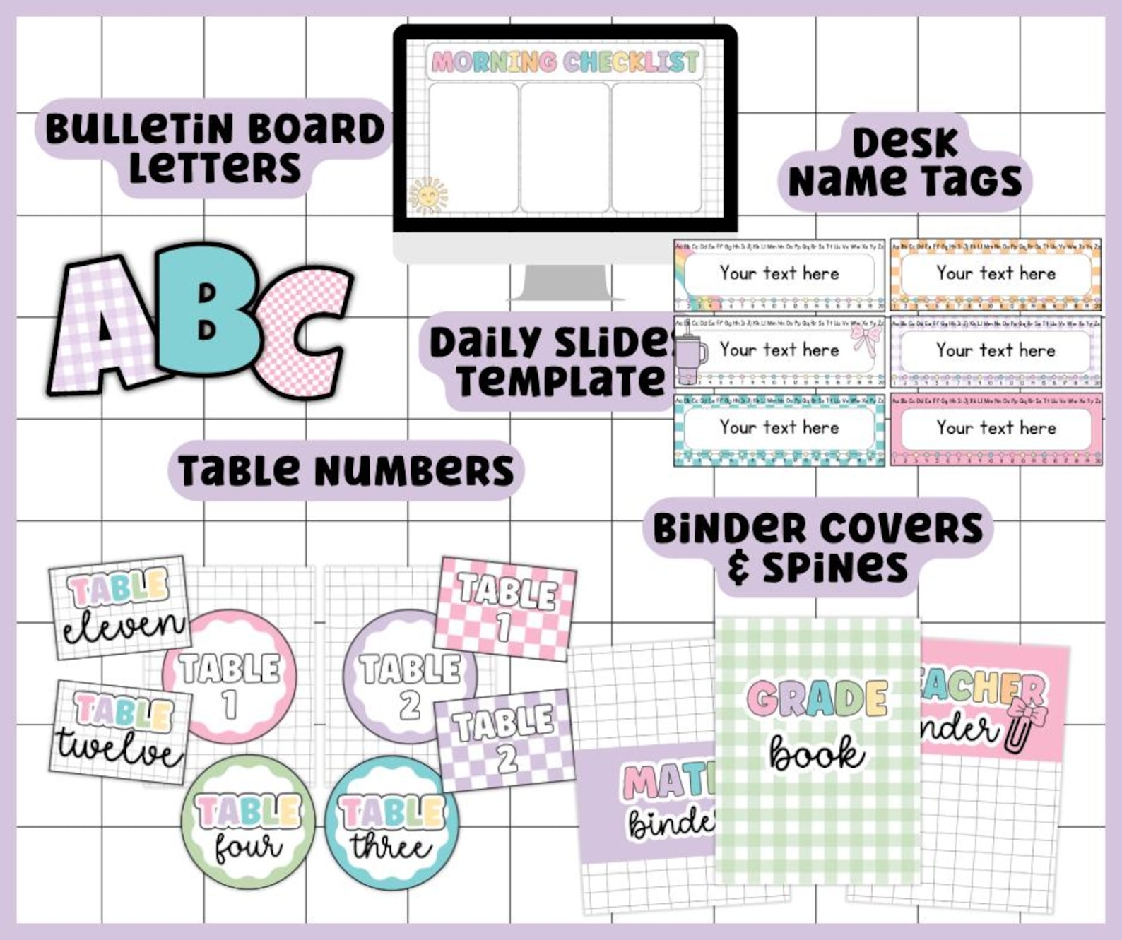 Pastel Rainbow Classroom Decor Bundle | Classroom Theme, Editable Canva ...