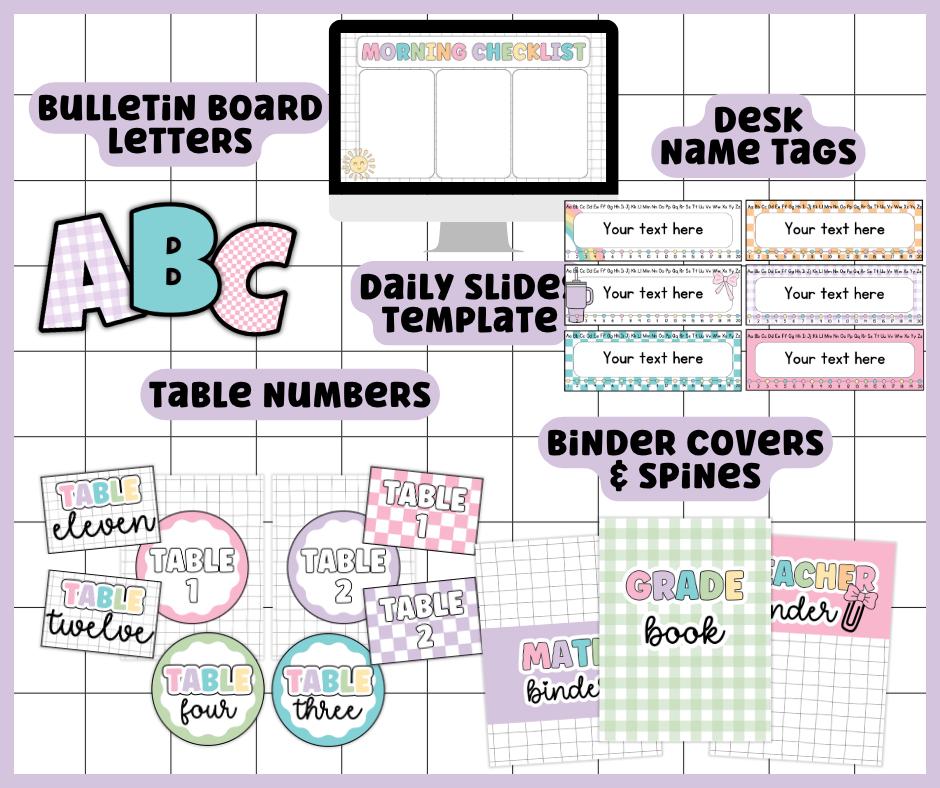 Pastel Rainbow Classroom Decor Bundle | Classroom Theme, Editable Canva ...