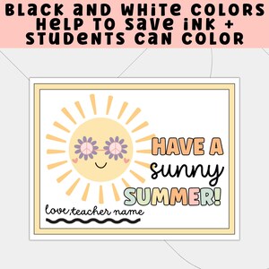 End of the Year Thank You Cards for Students | Retro Printable Cards ...