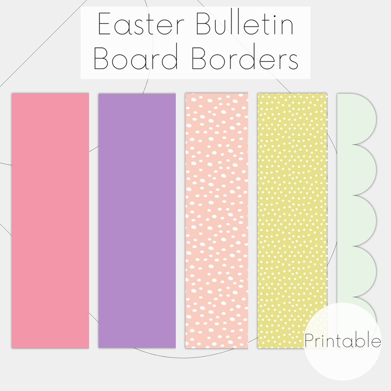 Easter Bulletin Board Borders | Easter Classroom Decor, Spring Bulletin ...
