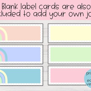 Pastel Rainbow Classroom Jobs | Classroom Job Labels, Editable ...