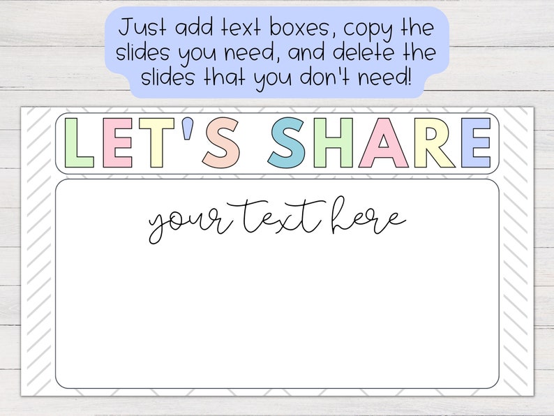 Pastel Slides Templates Pastel Rainbow Classroom Decor - Etsy