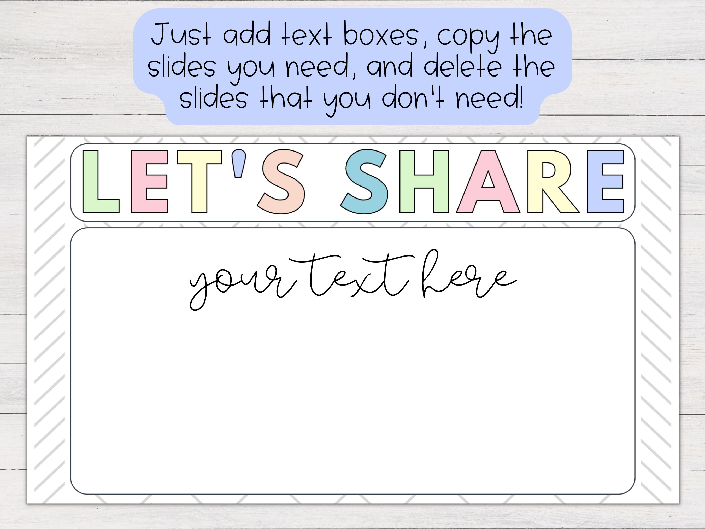 Pastel Slides Templates Pastel Rainbow Classroom Decor - Etsy