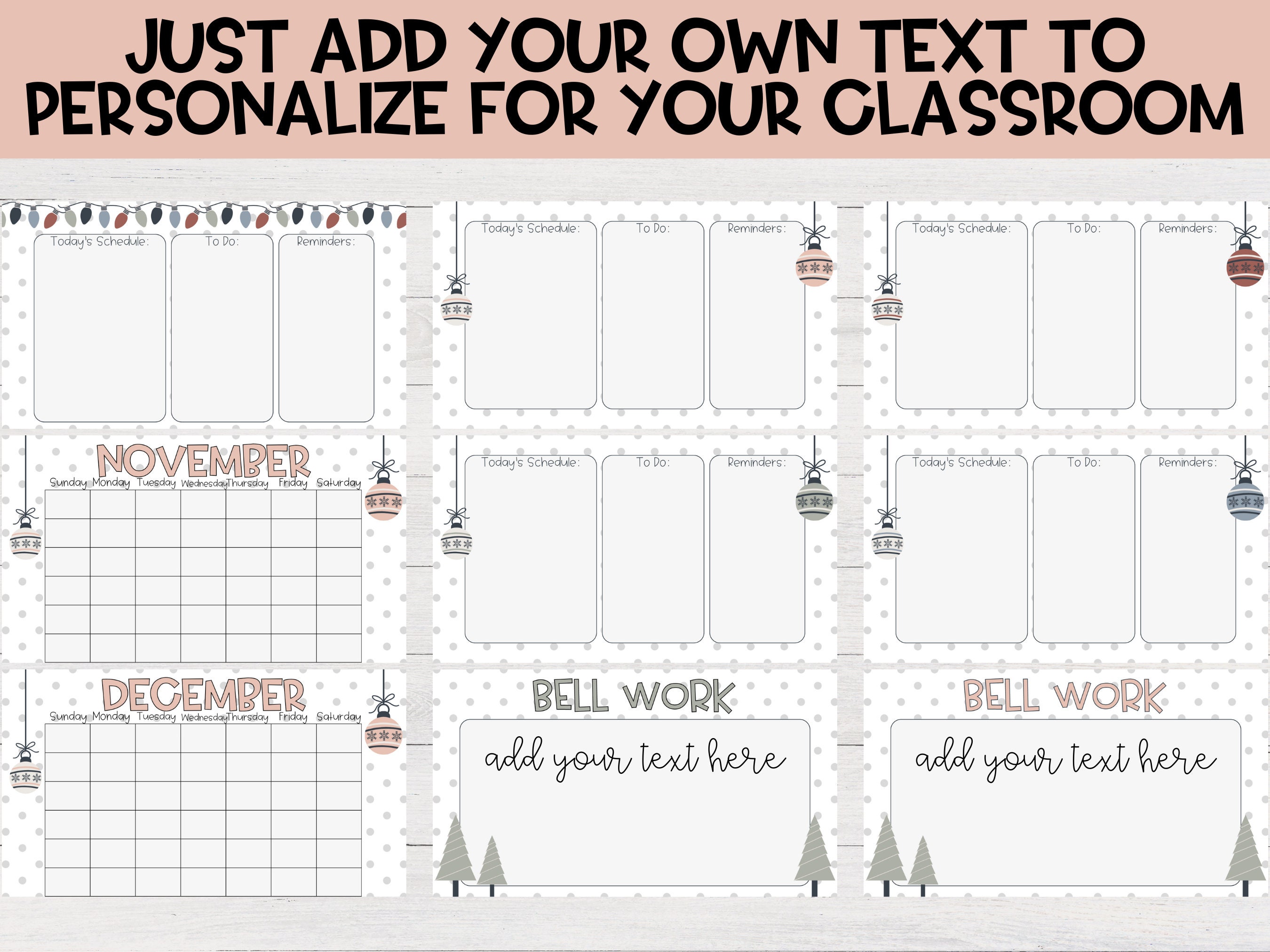 Christmas Slides Templates Boho Rainbow Christmas Slides - Etsy