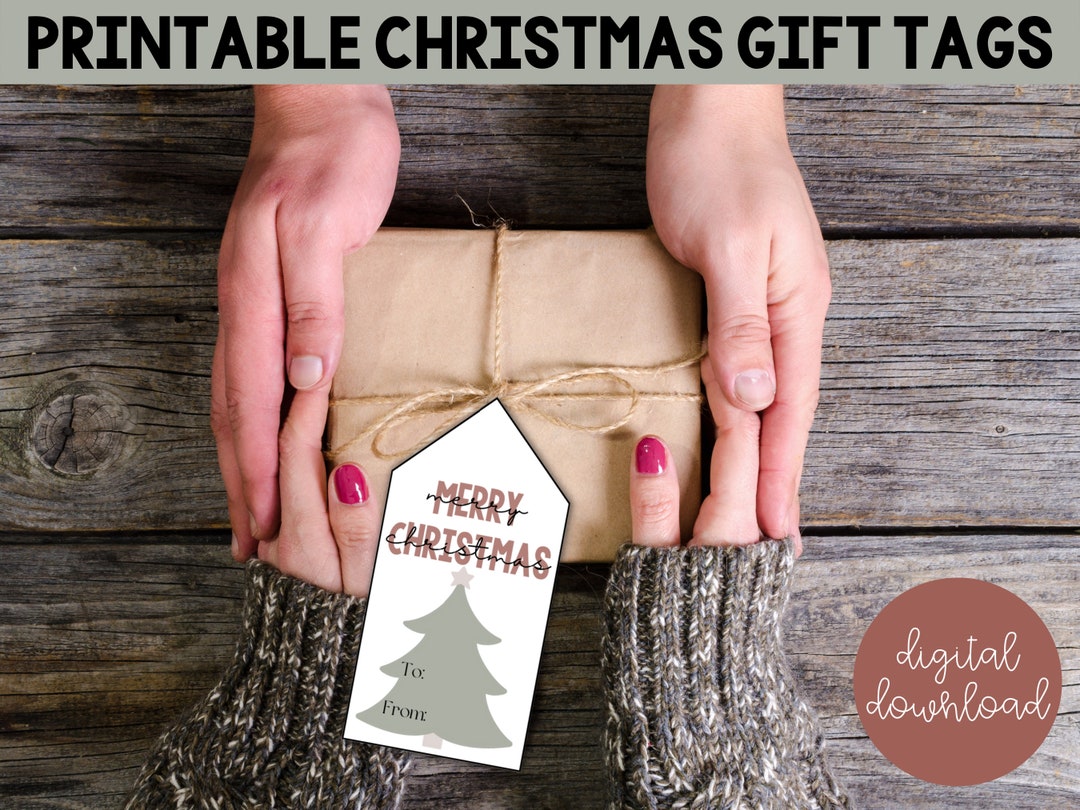 Boho Christmas Gift Tags | Printable Christmas Gift Tags, Boho ...