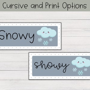 Boho Rainbow Weather Label Cards | Polka Dots, Classroom Decor ...