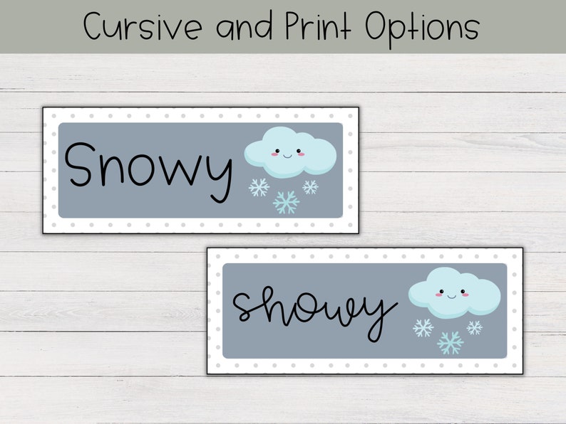 Boho Rainbow Weather Label Cards Polka Dots Classroom - Etsy