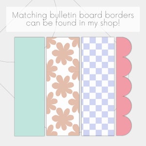 Retro Bulletin Board Letters for Retro Classroom Decor, Groovy Bulletin ...