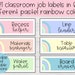 Pastel Rainbow Classroom Jobs Classroom Job Labels, Editable Classroom ...