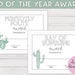End of the Year Awards Classroom Awards, Boho Rainbow Classroom, End of ...