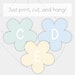 Daisy Alphabet Posters for Pastel Classroom Decor, Daisy ABC Signs for ...