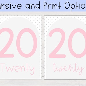 Pastel Rainbow Number Posters | Classroom Decor, 0-20, Number Posters ...