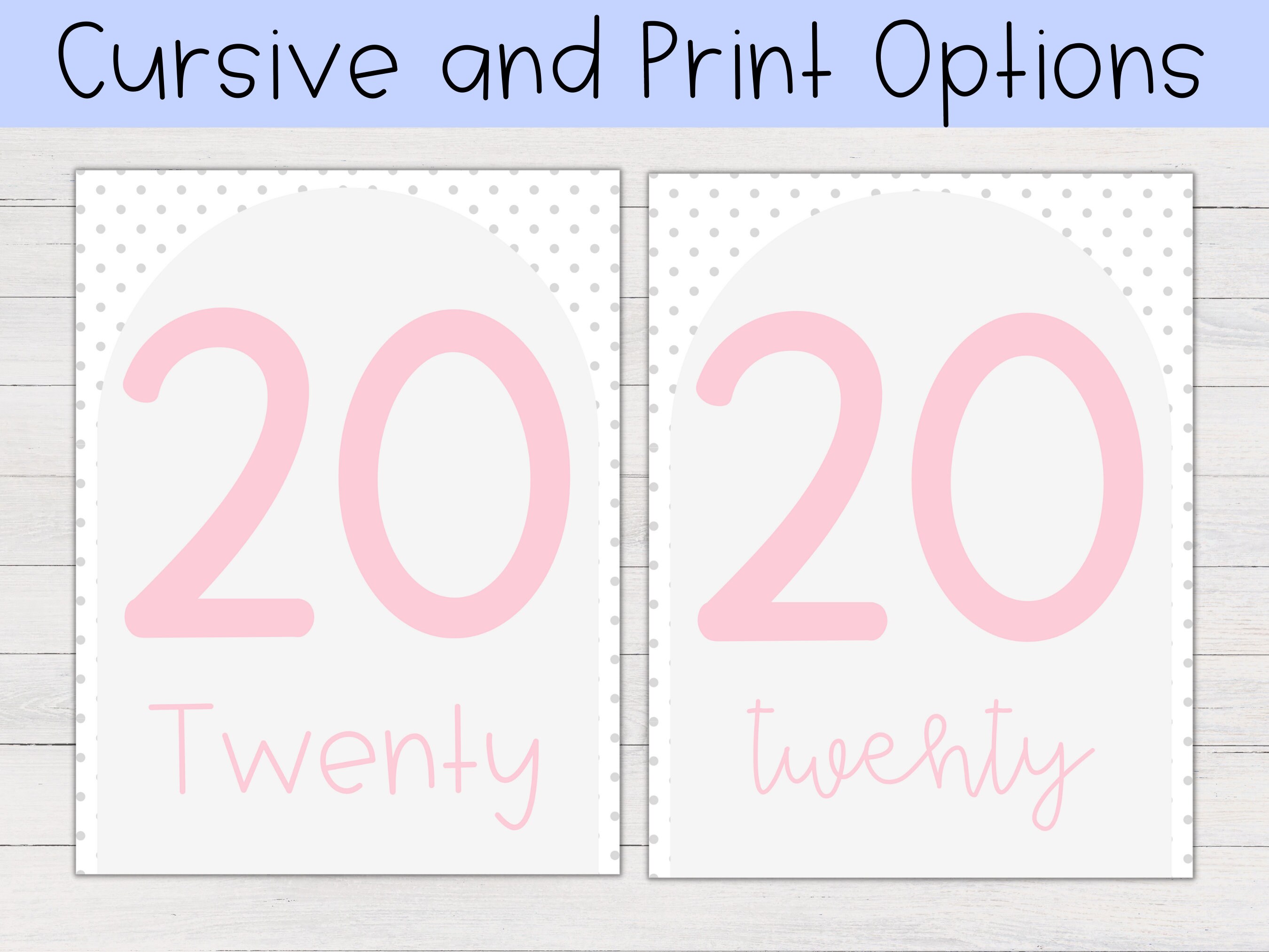 Pastel Rainbow Number Posters Classroom Decor 0-20 Number - Etsy