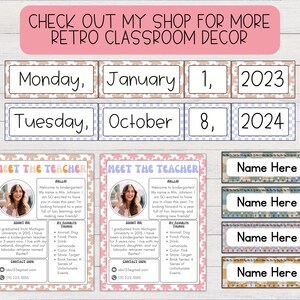 Retro Bulletin Board Borders | Retro Classroom Decor, Groovy Bulletin ...