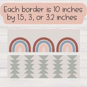 Boho Rainbow Bulletin Board Borders | Boho Rainbow Classroom Decor ...
