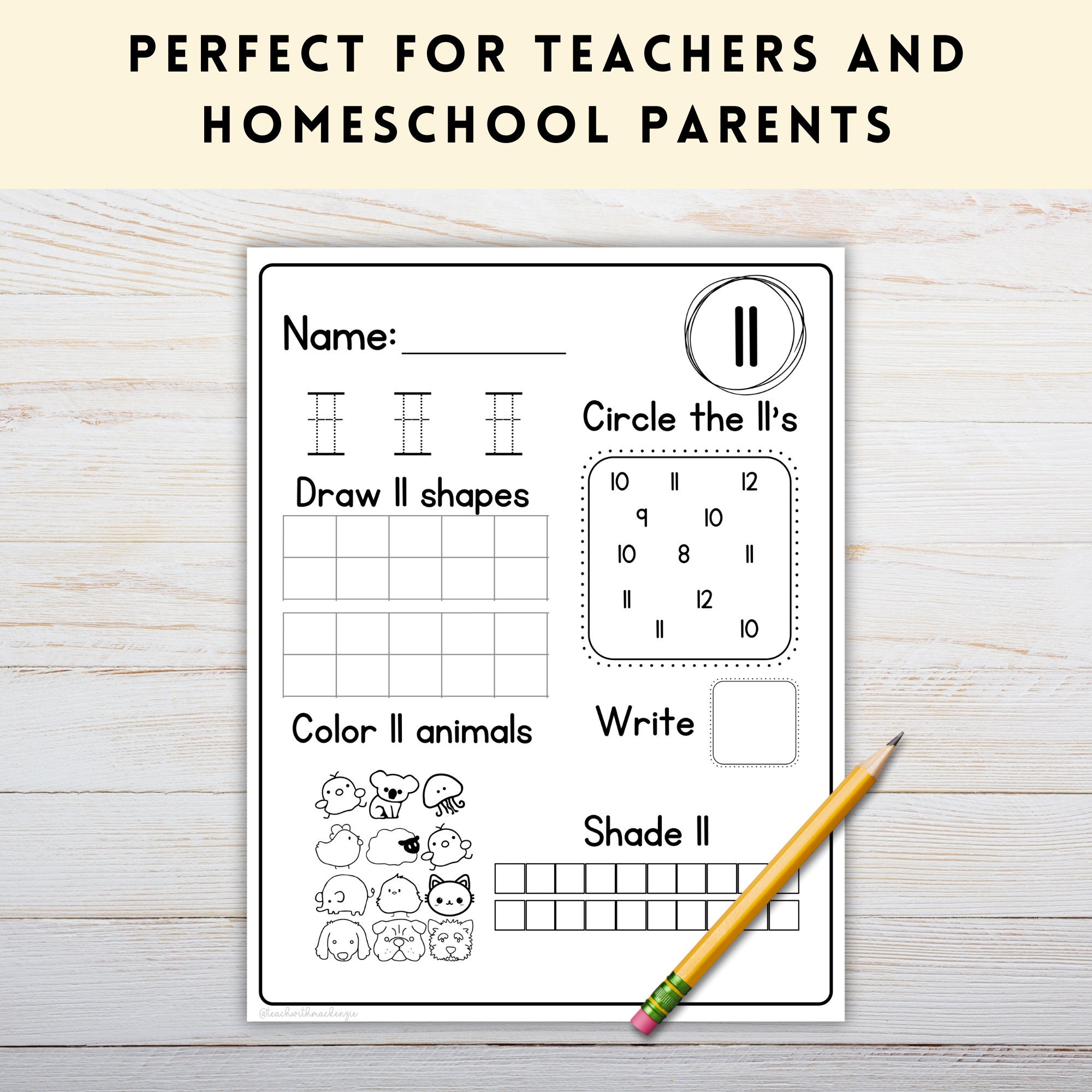 Teen Number Worksheets 10-20, Printable Teen Numbers Worksheets ...