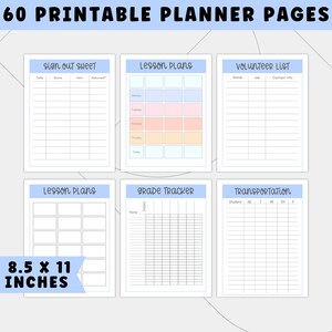 Printable and Editable Teacher Planner | 2025-2026 Digital Teacher ...