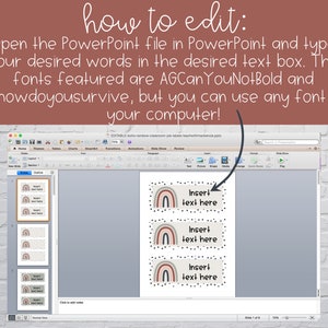 Boho Rainbow Classroom Job Labels Editable Polka Dot | Etsy