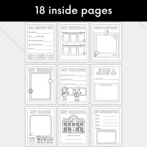 End of the Year Memory Book for Preschool, Kindergarten | Printable End ...