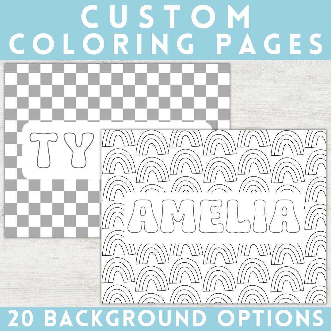 Personalized Coloring Page | Custom Coloring Pages, Name Coloring Page ...