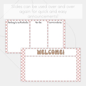 Editable Retro Classroom Slides Templates for Morning Meeting Slides ...