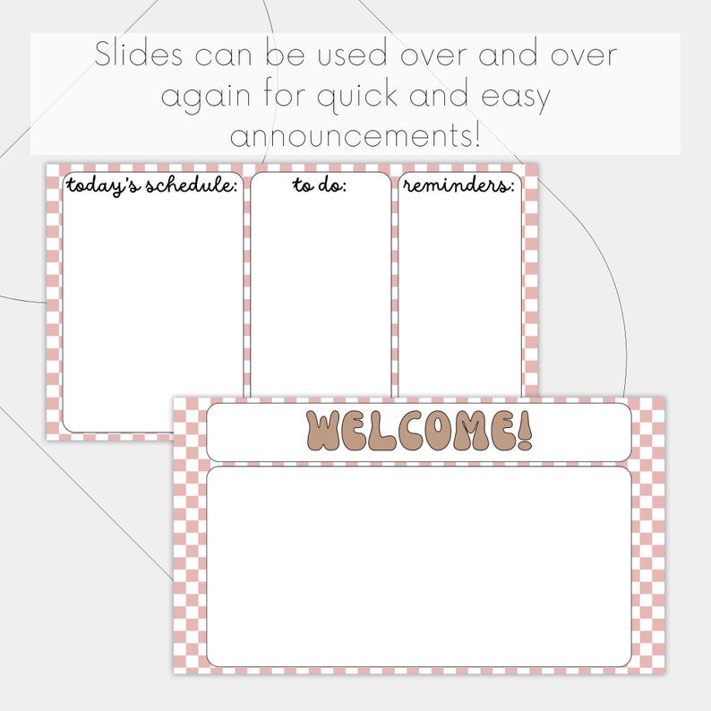 Editable Retro Classroom Slides Templates for Morning Meeting Slides ...