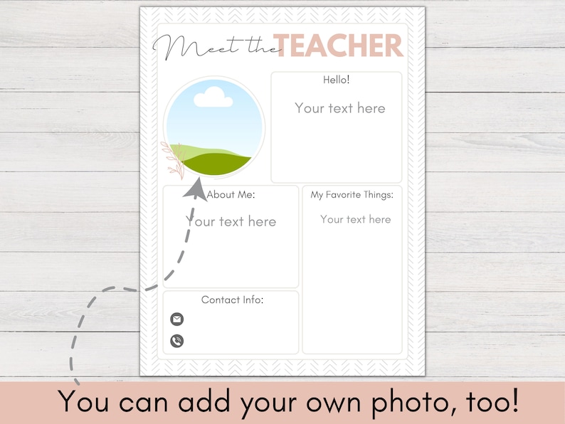 Meet the Teacher Template Boho Meet the Teacher Neutral - Etsy