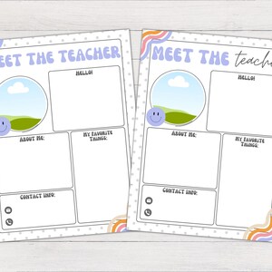 Editable Meet the Teacher Template | Groovy Meet the Teacher Template ...