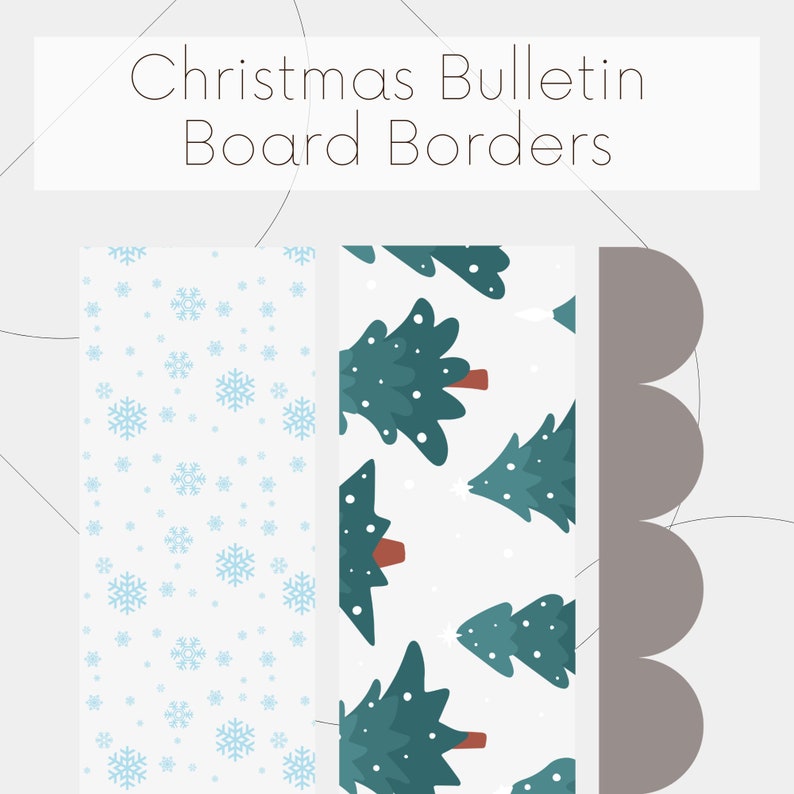Christmas Bulletin Board Borders | Christmas Classroom Decor, Winter ...