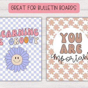 Retro Motivational Posters | Retro Classroom Decor, Growth Mindset ...