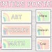 Pastel Rainbow Desk Name Tags Editable Classroom Decor, Back to School ...