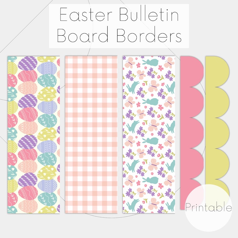 Easter Bulletin Board Borders | Easter Classroom Decor, Spring Bulletin ...