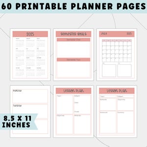 2025-2026 Teacher Planner Printable | Editable Teacher Planner PDF ...